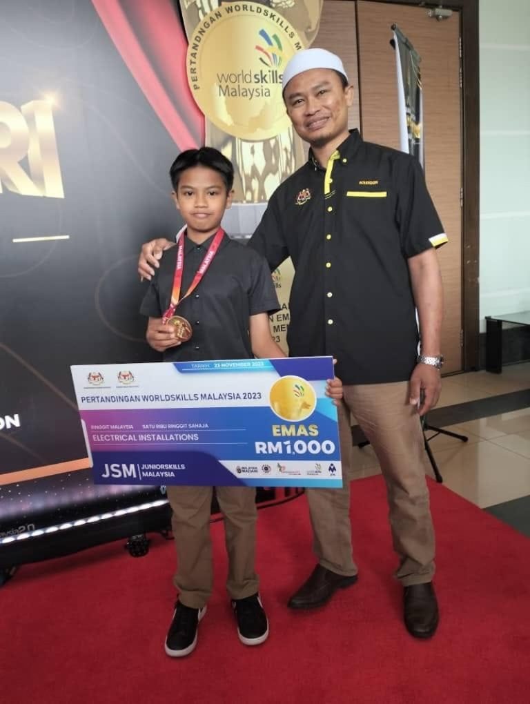 Budak 12 Tahun Juara Pertandingan 'Junior Skills Malaysia 2023'