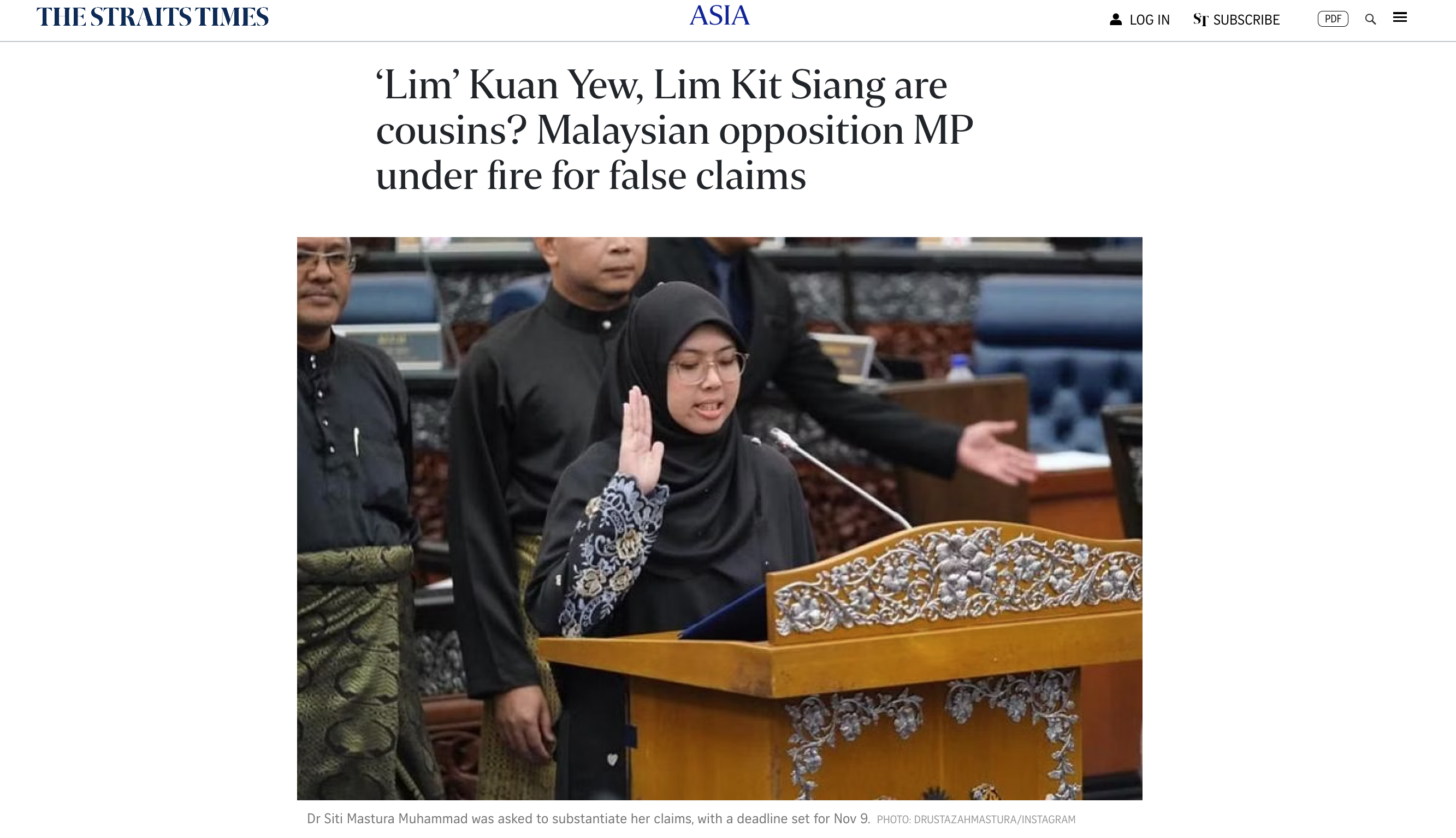 MP Kepala Batas Dakwa Guang Eng 'Sepupu' Lee Kuan Yew