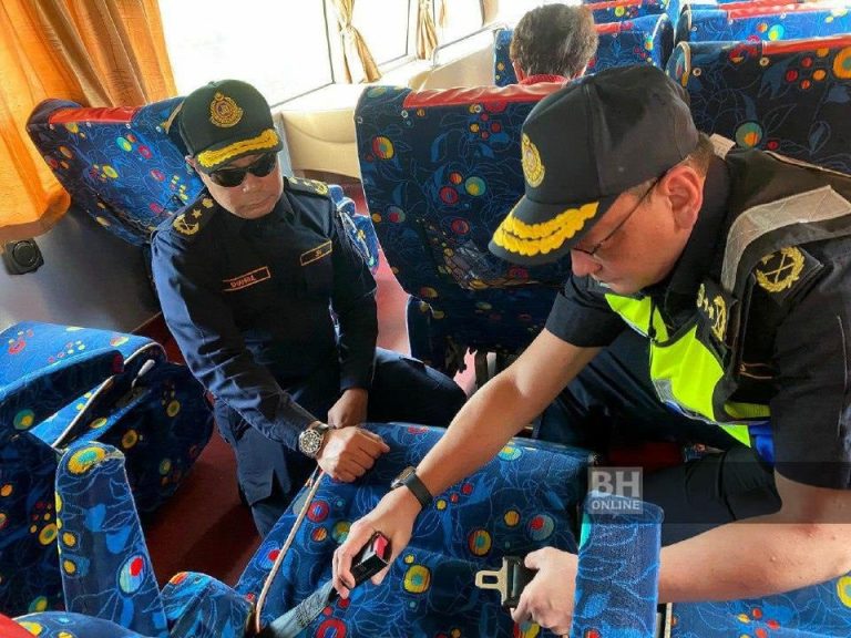 Operasi Khas JPJ: 18 Penumpang Bas Dikesan Tak Pakai Tali Pinggang Keledar