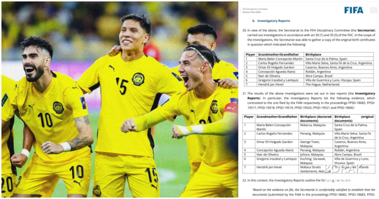 FIFA Bongkar Asal Usul Datuk, Nenek Tujuh Pemain Warisan Harimau Malaya