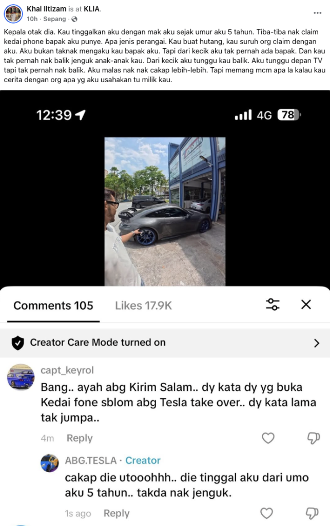 Ditinggal Sejak Kecil, Abang Tesla Bengang Dengan Tindakan Bapa -"Apa ...